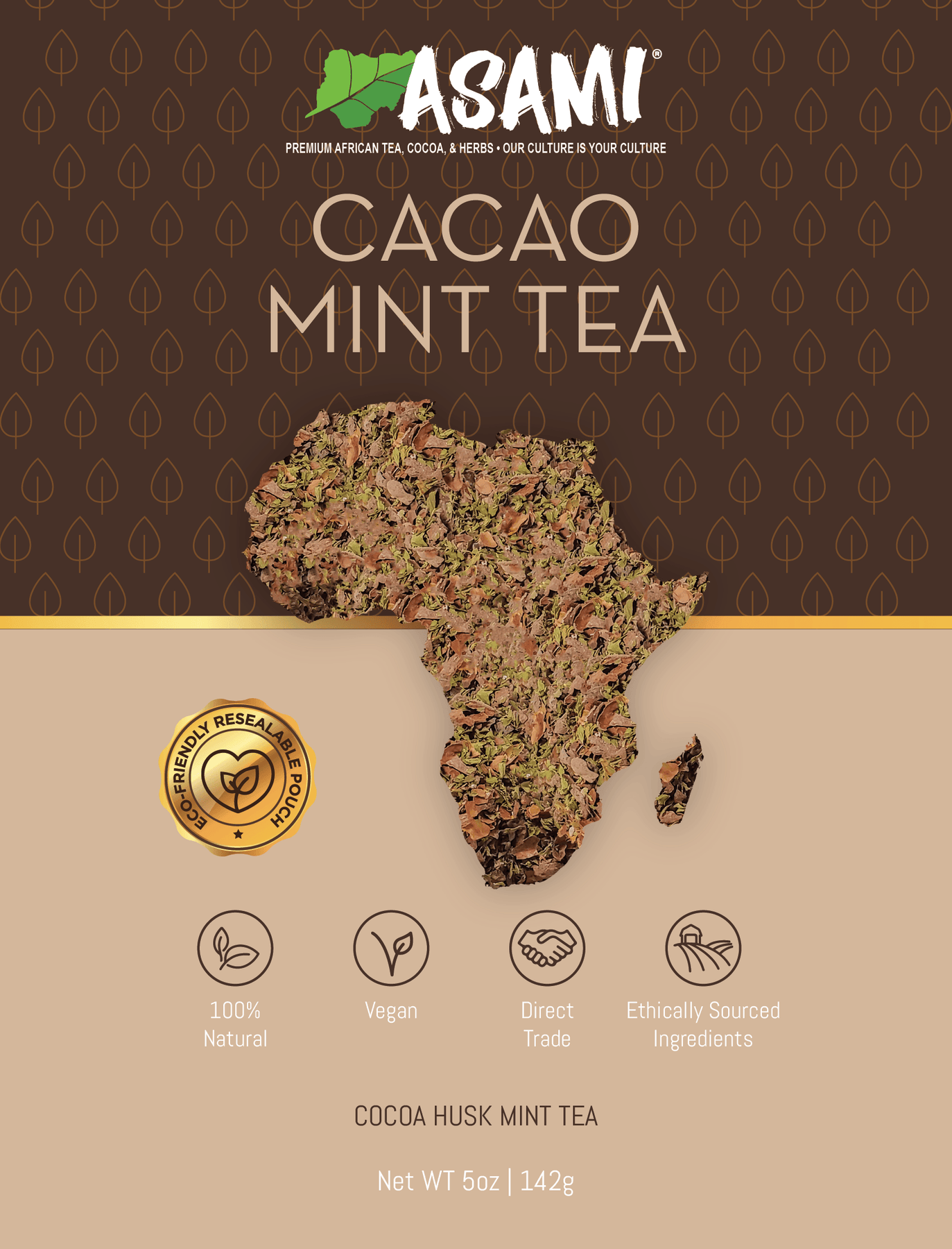 Cacao Mint Tea | Cocoa Husk Mint Tea | Chocolate Mint tea – Asami Tea Shop